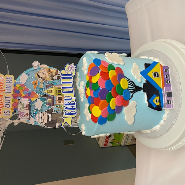 Up Cake Topper| Shaker Topper | up Movie Birthday - Etsy