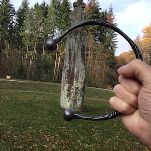 CELTIC TORC Hand Forged Iron Neck Ring Torques Torq Iron Age Pagan ...