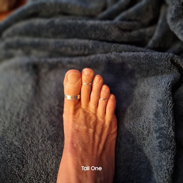 Sterling Silver 925 Adjustable 2.5 MM Toe Ring Band - Etsy