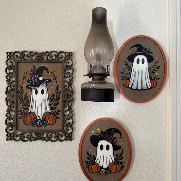 Spooky Flower Ghost SVG: Halloween Fall Design (digital Download) - Etsy