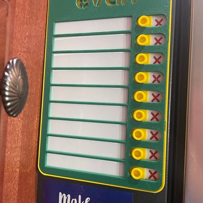 9 Slot Sliding Chart, Routine Chart, Daily Checklist, Kids Daily Tasks ...