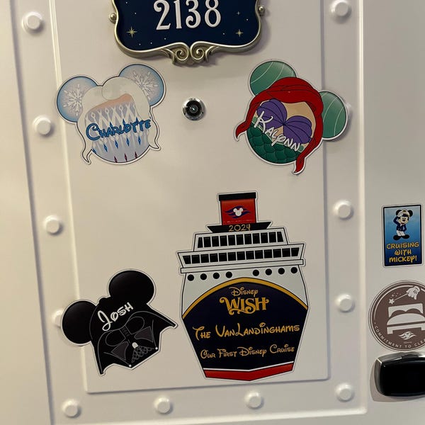 Disney Cruise Door Magnets Disney Ship Front and Character Inspired ...