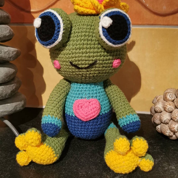 Crochet Pattern Frog Little Frog Frogling Colorful Frog - Etsy