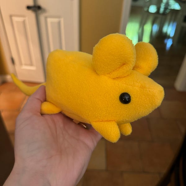 Cheese Mouse Plush! Made to Order, is Indeed a Cheesy Fella - Etsy