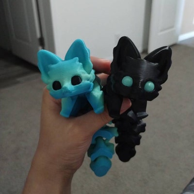 Cute Fox, .STL File for 3d Printing, Art Toy, Cute Pet Flexi, Print-in ...