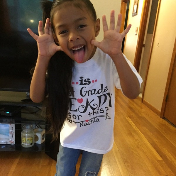 First Grade Shirt Personalized First Grade Shirt First Grade Shirt Girl ...