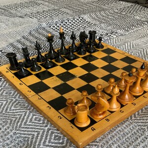 NOS Soviet chess set Vintage chess set USSR Hand painted | Etsy