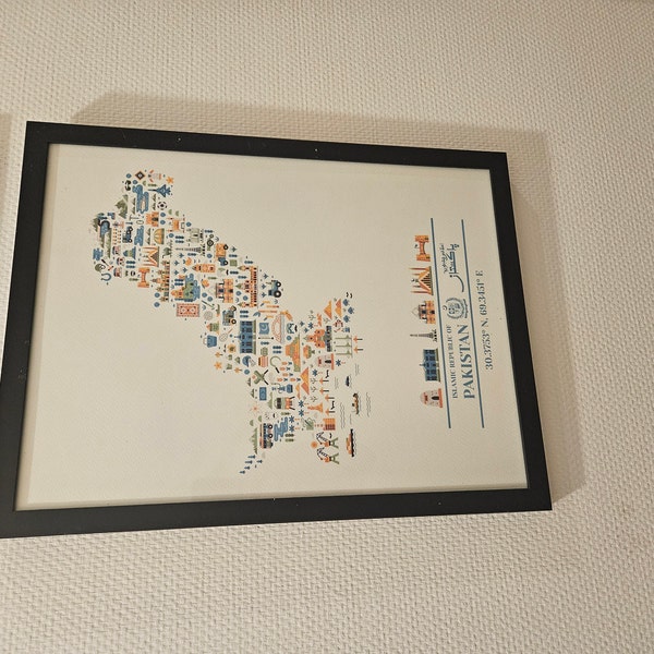 Karachi Wall Art, Karachi Poster, Pakistan Wall Decor, Karachi Skyline ...