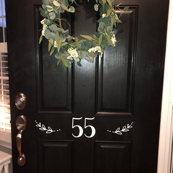Home Address, Front Door, Front Door Decal, Home Address Decal, Address ...