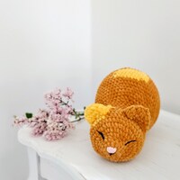 Crochet Cat Pattern: Marshmallow Kittie Amigurumi Cat Pattern Instant Download Pattern English ...
