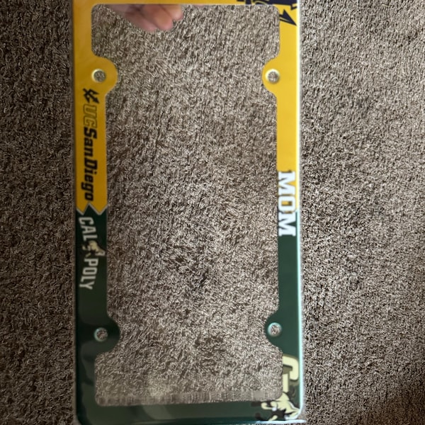 Personalized House Divided License Plate Frame, Sports Team, Military ...