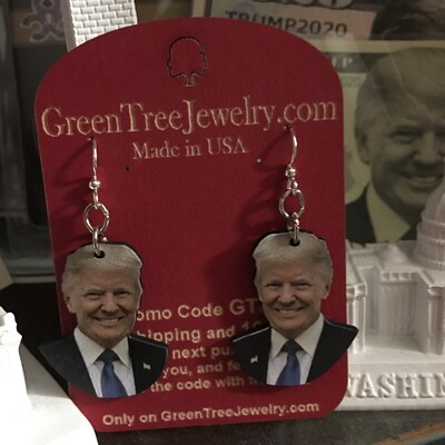 Donald Trump Earrings T035 - Etsy