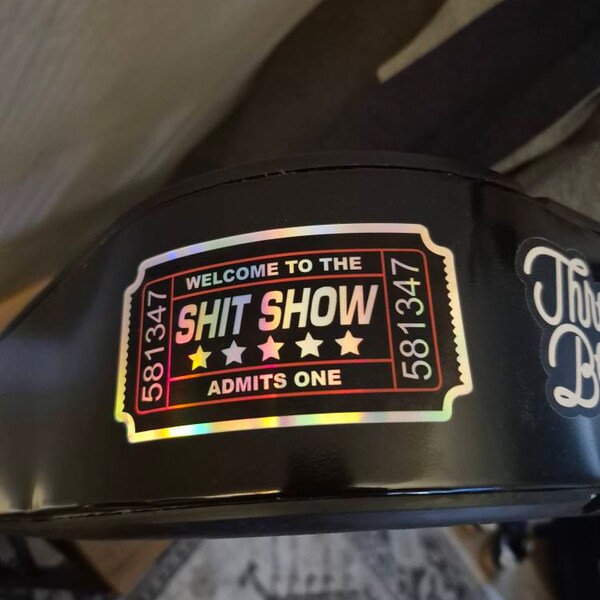 Small Motorcycle Street Racing Holographic Vinyl Sticker Decal - Etsy