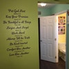Christian Family House Rules Vinyl Wall Decal: Religious Bible Verse - Etsy