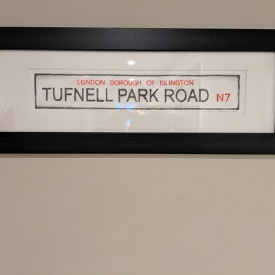 London Road Sign BLACK Tiles Road Sign Hand Painted YOUR - Etsy