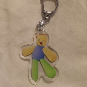Noob and Guest Keychain Roblox Gaming Merch - Etsy