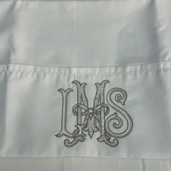 Monogram Pillowcase, Set of Monogrammed Pillowcases, Pillowcase ...