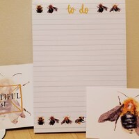 Bumble Bee A6 'to Do' Notepad, Blank Notepad, Christmas Gift, A6 ...