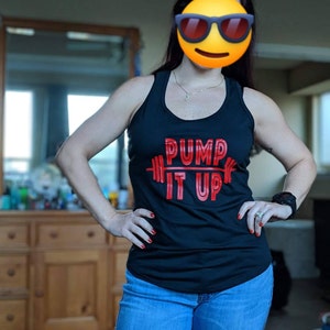 PUMP IT UP / Pump Class Shirt / Women's Racerback Tank or Mucsle Tank ...