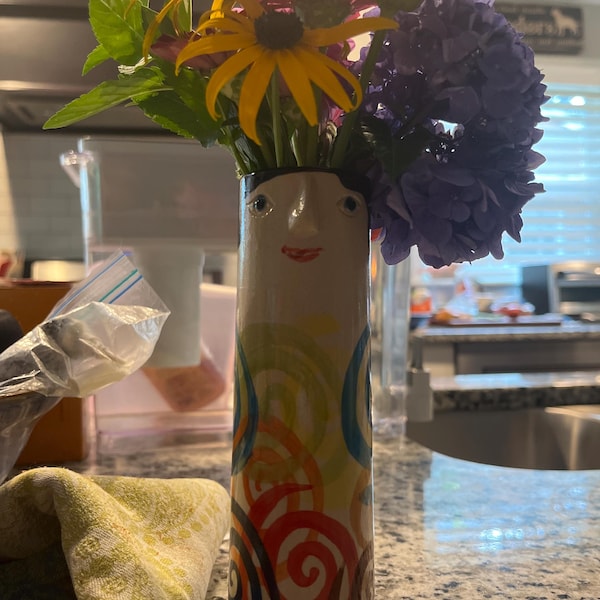 Crazy Family Ceramic Bud Vases • Pottery Vases for Dried Flowers ...