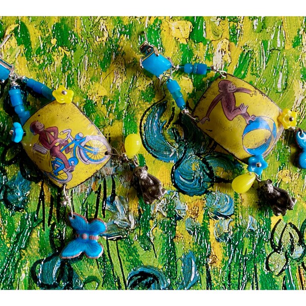 Enameled Alpine Bud Caps / Yellow Enamel / Made to Order - Etsy