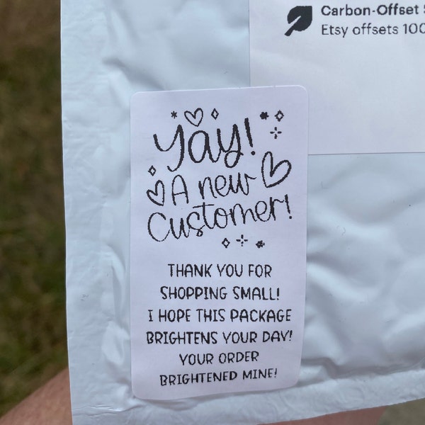 PNG Sticker Download - Yay! A New Customer - Made My Day - Thermal ...