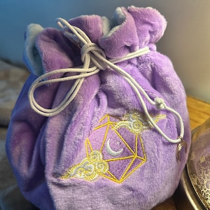 Dreamy Multi Pocket Dice Bag. Transportable Dice Storage for TTRPG Dice ...