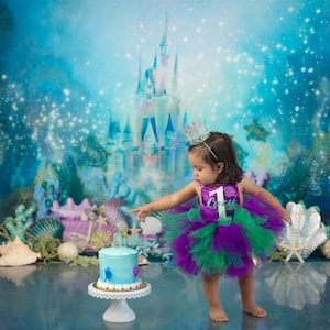 Mermaid Birthday Outfit, Mermaid Headband, Mermaid Birthday Romper Set ...