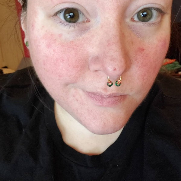 Christmas Septum Ring/cartilage Earring/daith Earring/helix Earring ...