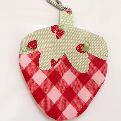 Strawberry Coin Purse Zipper Pouch PDF Sewing Pattern - Etsy