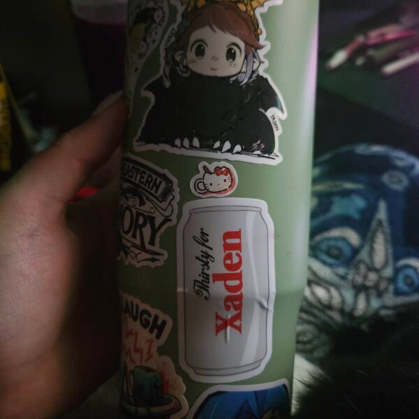 ACOTAR Rhys Heart Clear Vinyl Sticker/ ACOMAF Sticker/ Rhysand/ Bookish ...