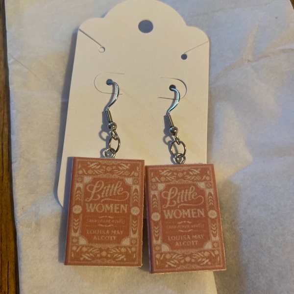 Custom Book Earrings - Etsy