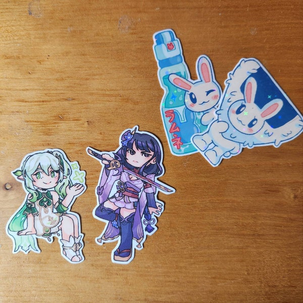 Sorcerer Anime Sticker Set Two, Chibi Matte Vinyl Stickers, Cute Kawaii ...