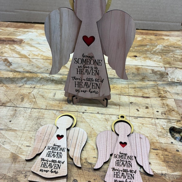 Memorial Angel SVG, Laser Cut Angel, Laser Cut File, Glowforge File ...