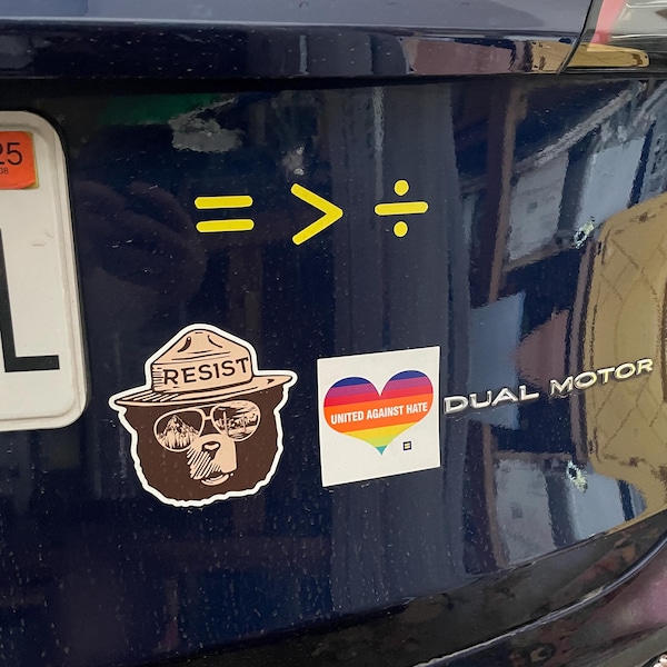 Equality Car Decal | = > ÷ Sticker | Equality is Greater Than Division ...