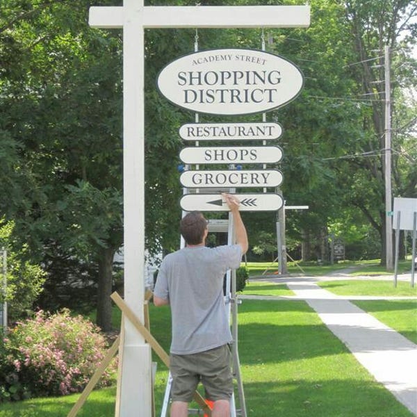Directional Sign, Ceiling Mounted Sign, Blade Sign, Lobby Way Finding ...