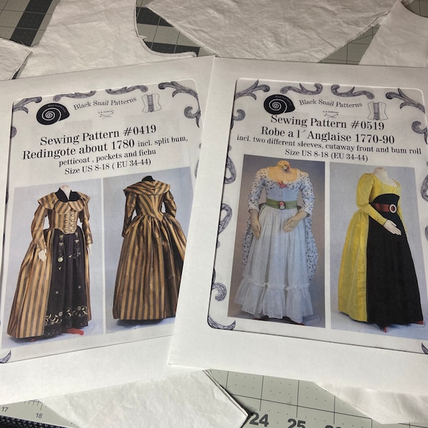 Redingote or Georgian Dress About 1780 Incl. Split-bum, Pockets and ...