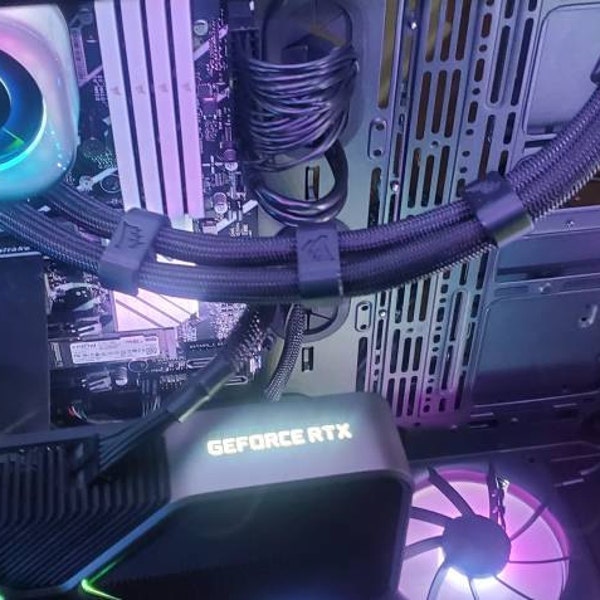 3D Printed Corsair AIO Radiator Tube Comb | Adjustable Cable Management ...