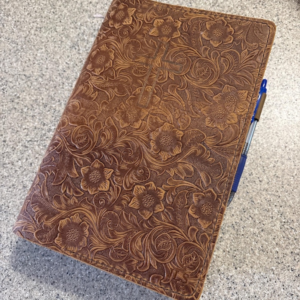 Personalized 4x6 / 3 X 5 Top Spiral Notebook Cover, Leather Cover for ...