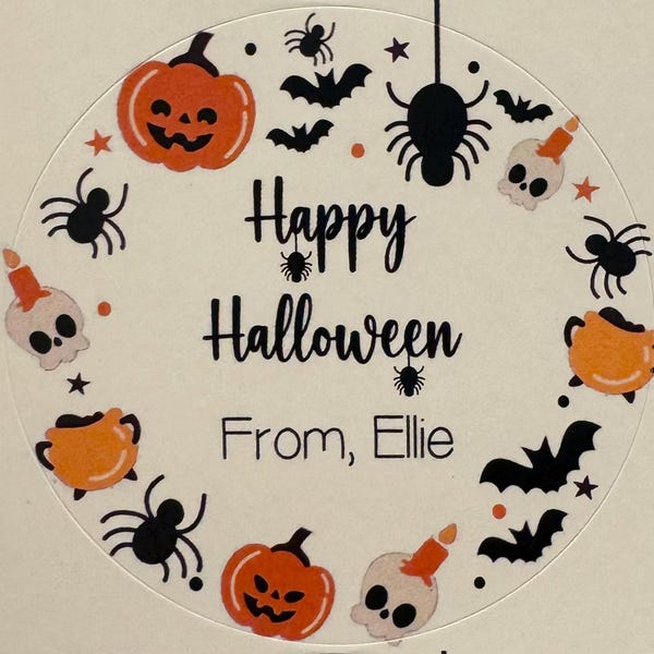 Halloween Stickers, Candy Halloween Stickers, Trick or Treat Stickers ...