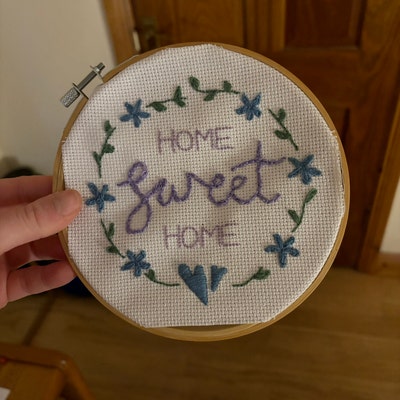 Home Sweet Home Embroidery Pattern PDF With Instructions Instant ...