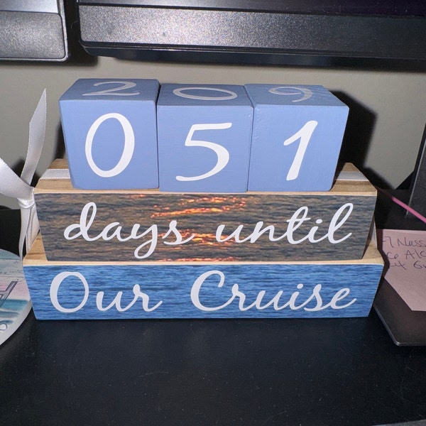 Cruise Vacation Countdown, Days Until, or Optional (weeks Until), Our ...