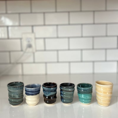 Ceramic Shot Glass, Wheel Thrown - Etsy
