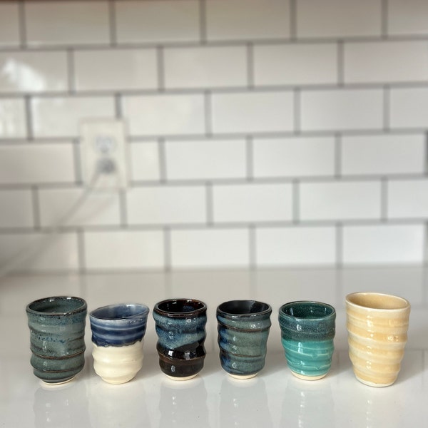 Handmade Ceramic Shot Glass – Wheel Thrown Pottery - Etsy