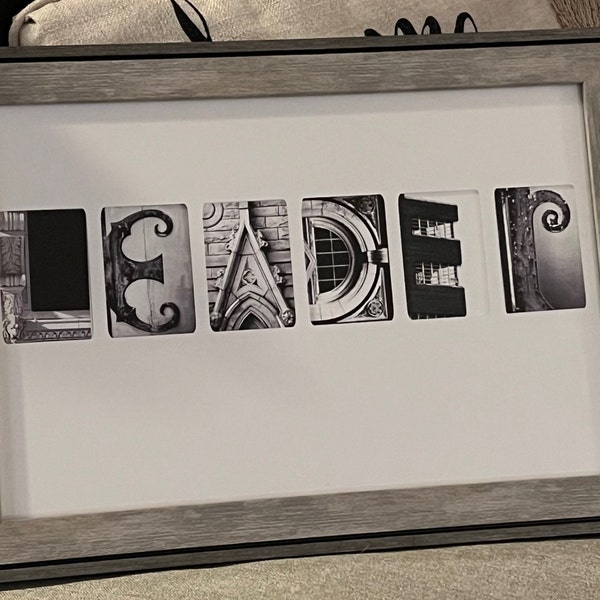 Letter Art Alphabet Photos for DIY Personalized Gifts. Create Custom ...