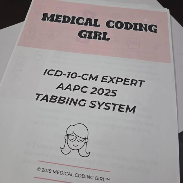 2025 ICD-10-PCS - Tabbing System | Medical Coding Tabs | Book NOT ...