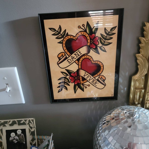 American Traditional Cowboy Tattoo Flash Art Print - Etsy