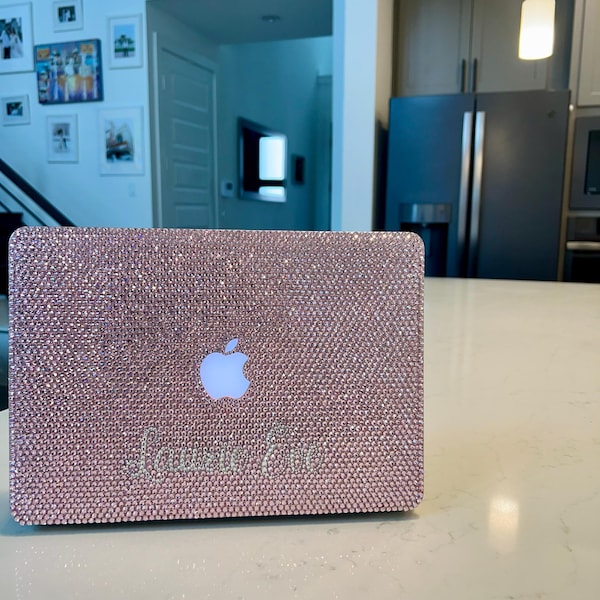 Bedazzled Bling iPad Pro CASE Cover W Light Pink Rose Gold Glitter ...