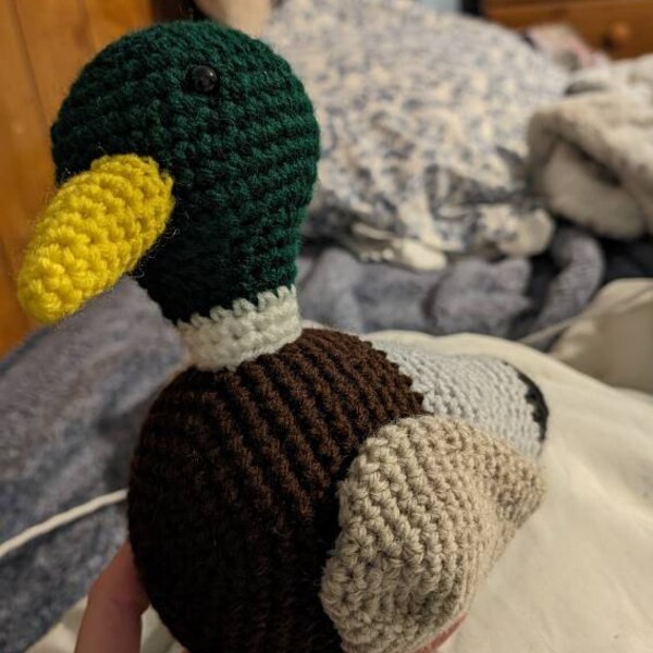 Crochet Mallard Pattern: *mason the Mallard* Adorable Duck Amigurumi ...