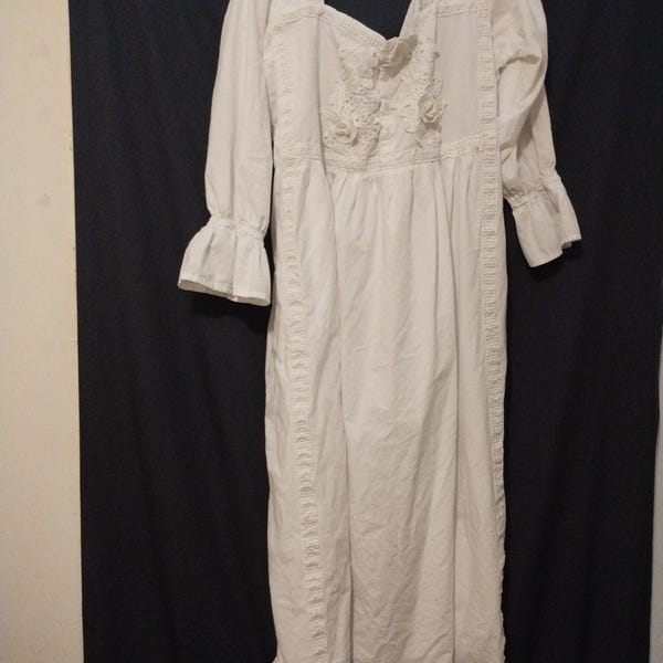 Victorian Nightgown, Edwardian Clothing, Antique Night Gown, Vintage ...